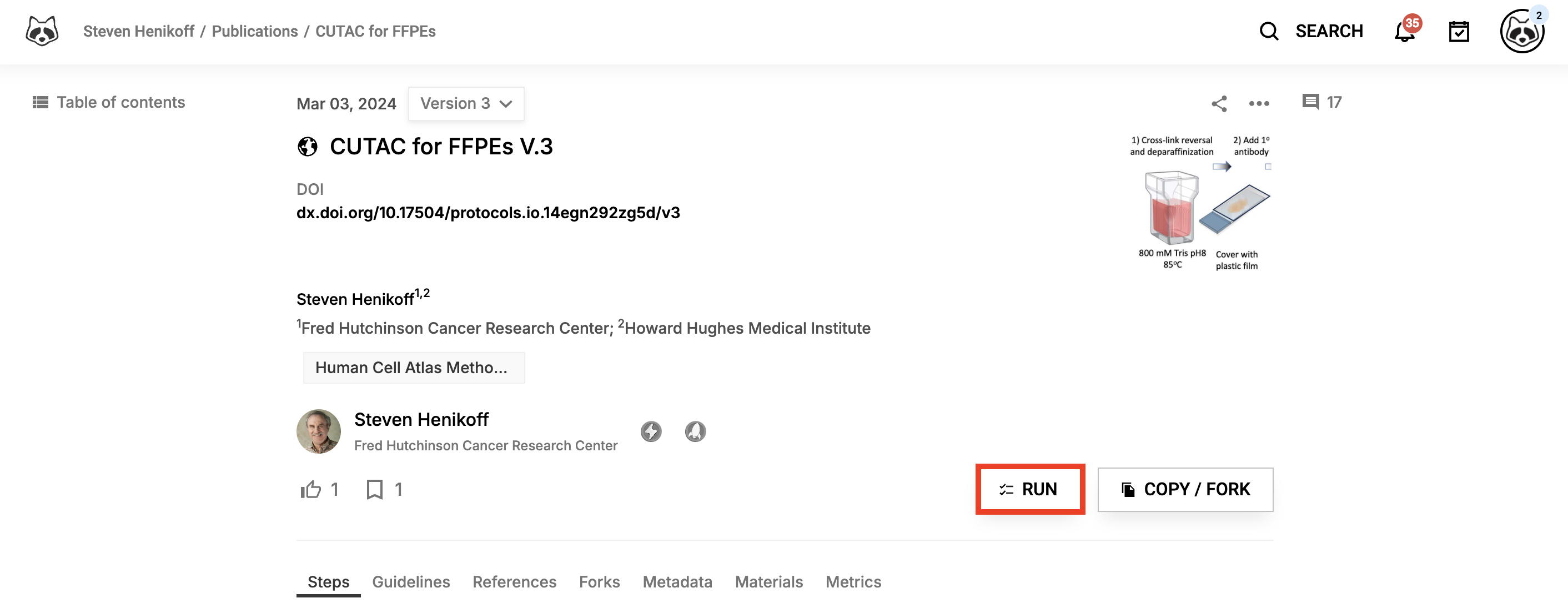 Run protocols as checklists