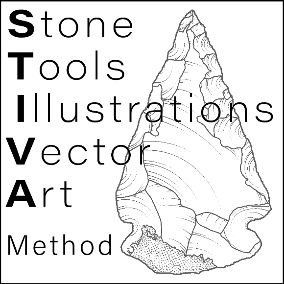 Stone Tools Illustrations with Vector Art: The 'STIVA' Method